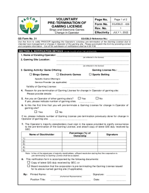 Fillable Online Bingo Forms - NYS Gaming Commission Fax Email Print ...