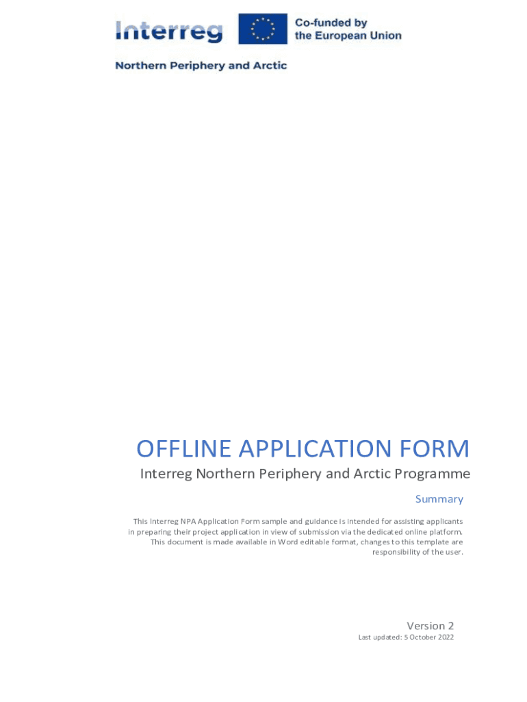 Fillable Online OFFLINE PREPARATORY PROJECTS APPLICATION FORM Fax Email ...