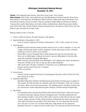 Fillable Online Others Present: Scott Tucker, Jessica DeFrancesco, Ann ...