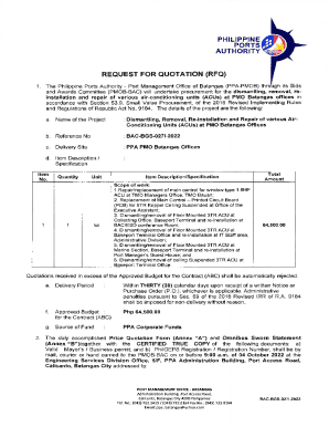 Fillable Online The Philippine Ports Authority - Port Management Office of Batangas (PPA-PMOB ...