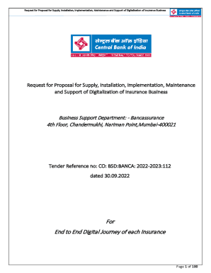 Fillable Online Request for Proposal (RFP) OF Tender Reference Number: CO Fax Email Print ...