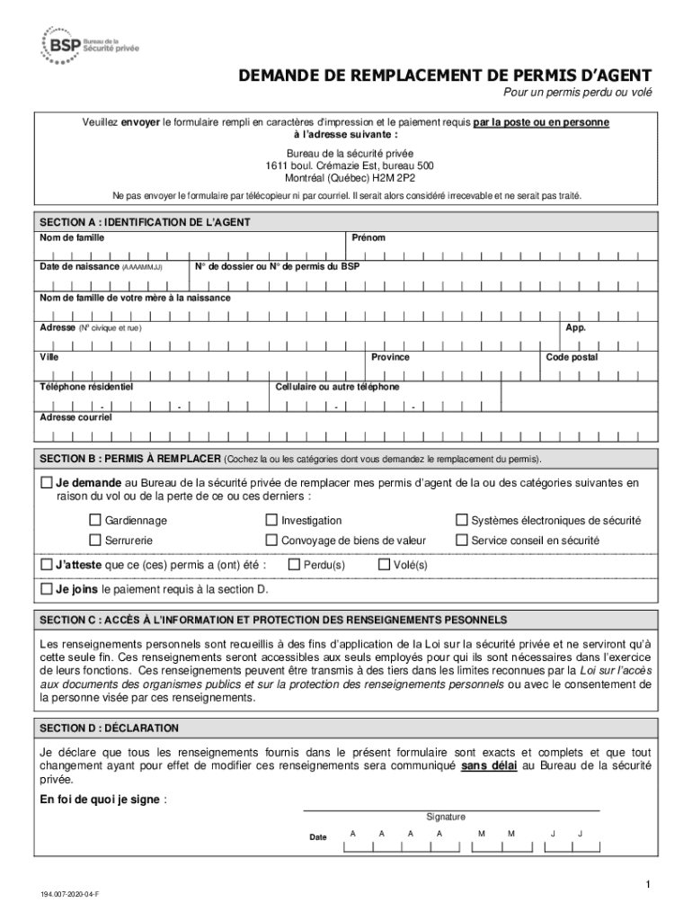 Remplissable En Ligne Perte / vol du permis de conduire ou du permis d'lve - OCN Fax Email ...