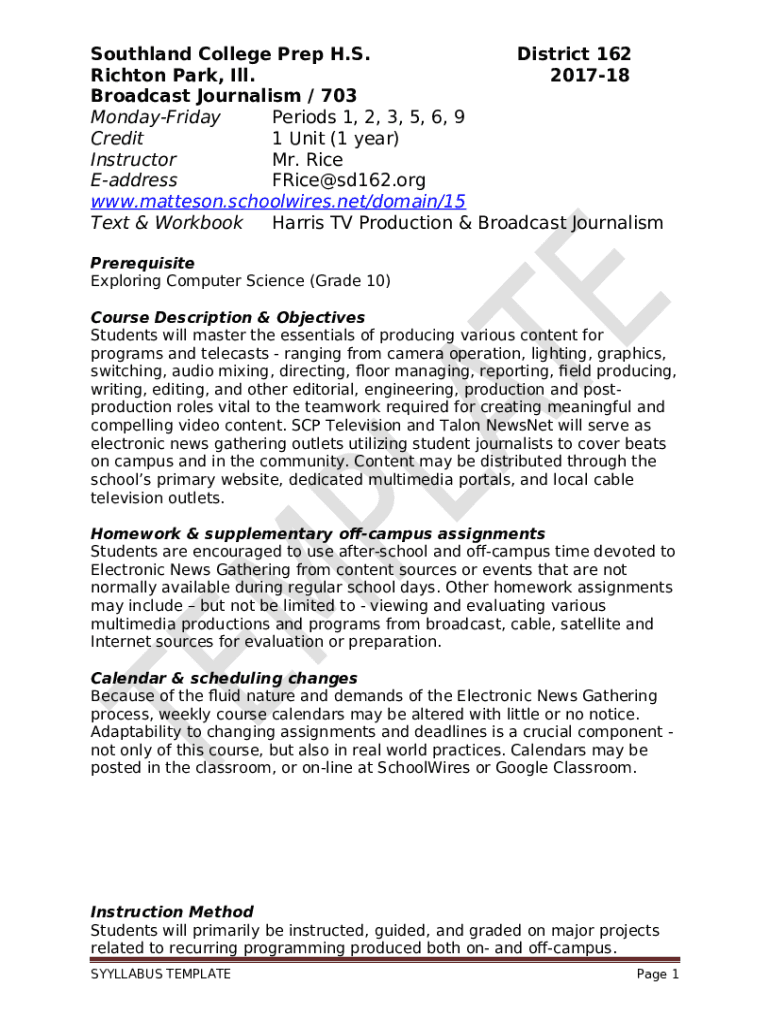 East West University - Matteson School District 162 Doc Template ...