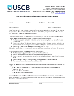 Fillable Online Financial Aid - Applying for Aid - USCB Admissions Fax ...