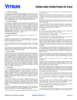 Fillable Online ACCEPTANCE AND TERMS AND CONDITIONS Sample ... Fax ...