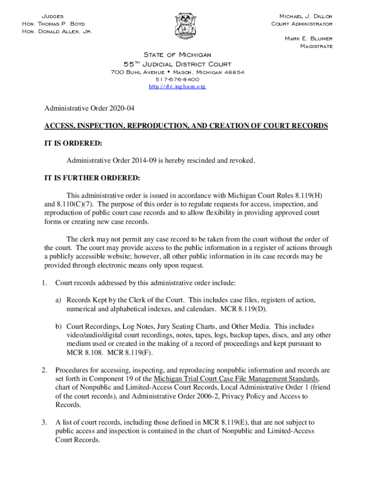 Fillable Online Directory - Ingham County Fax Email Print - pdfFiller