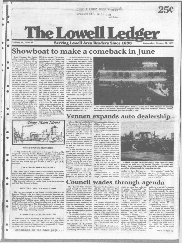 Fillable Online 25C Showboat to make a comeback in June - KDL Archives ...