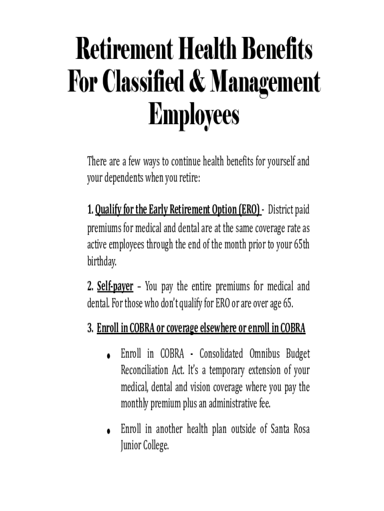 Fillable Online hr santarosa Retirement Eligibility Verification Form ...