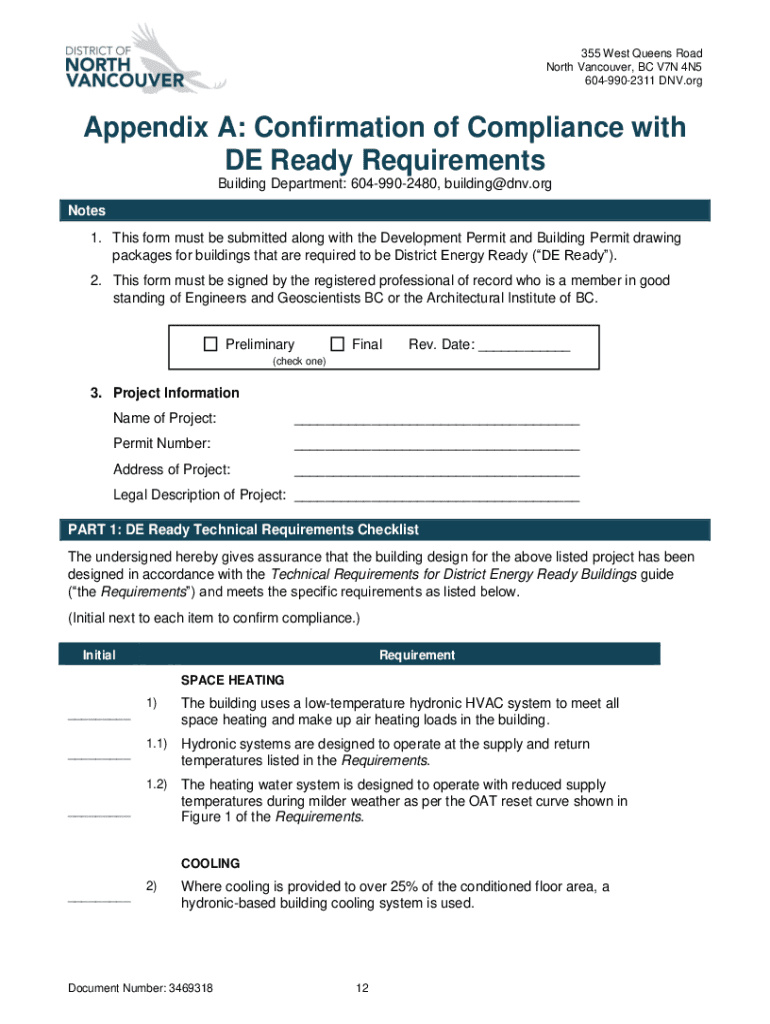 Fillable Online Energy requirements, forms, and checklists for all ...