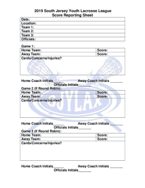 Fillable Online Town and Team Rules and Guidlines Fax Email Print ...
