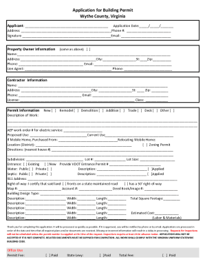 Fillable Online Residential Permit Application/ Review ...