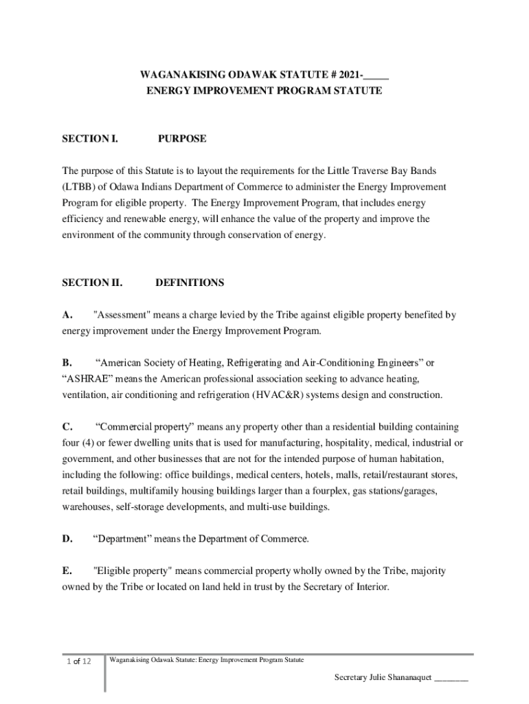 Fillable Online Little Traverse Bay Bands of Odawa Indians Trust Lands ...