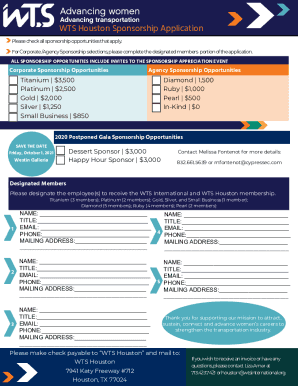 Fillable Online Annual Conference Sponsorship Program - WTS ...
