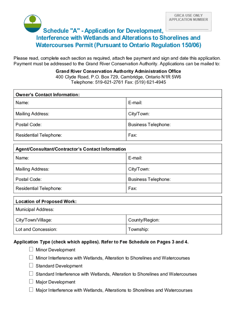 Fillable Online Application for Development, Interference with Wetlands ... Fax Email Print ...