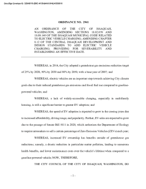 Fillable Online New City Council Ordinance on Electric Vehicle Stations ...