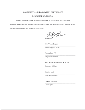 Fillable Online Certificate of Destruction of Confidential Information ...