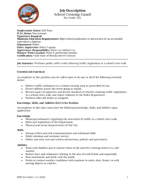 Fillable Online Part-Time School Crossing Guard - Putnam County Sheriff ...