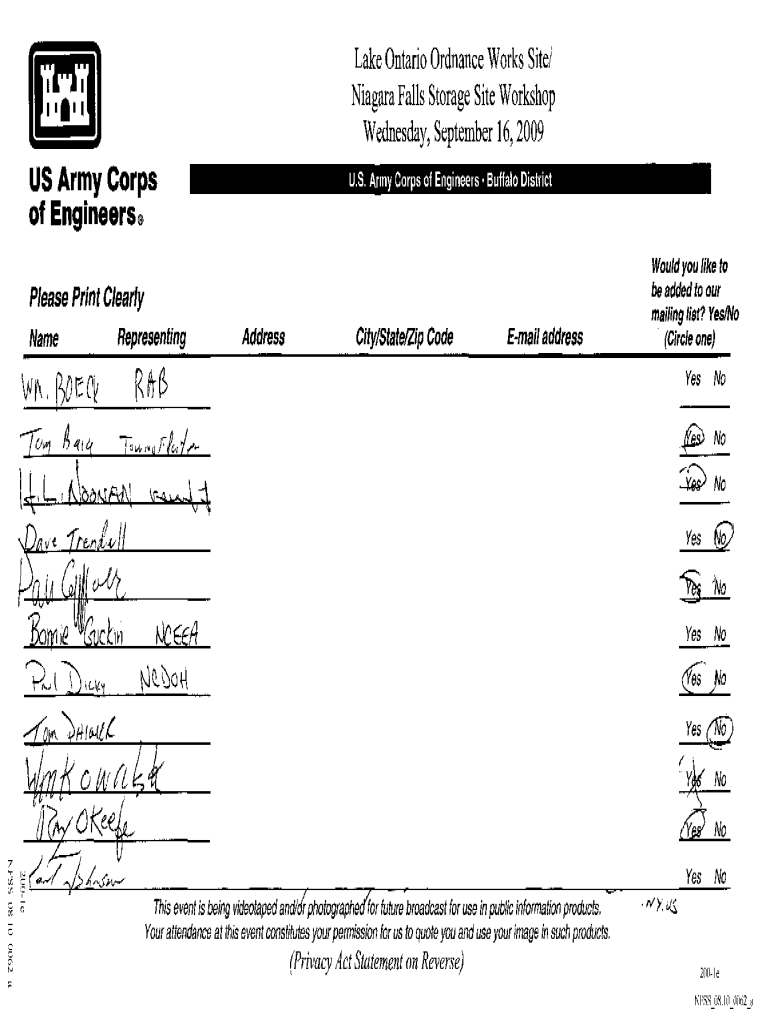 Fillable Online Former Lake Ontario Ordnance Works Site and Niagara ...