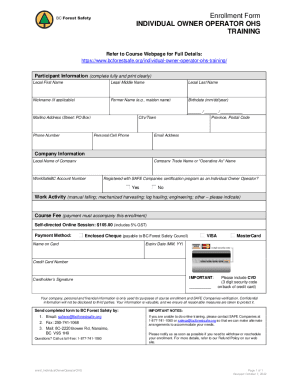Fillable Online INDIVIDUAL OWNER OPERATOR OHS Fax Email Print - pdfFiller