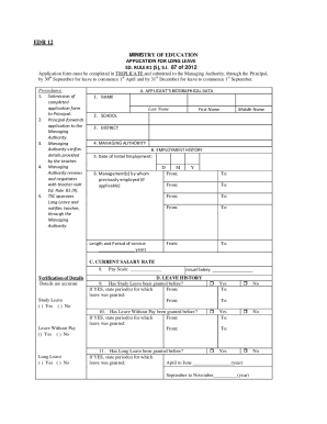Fillable Online Leave Application To Principal From Teacher Pdf Fax ...