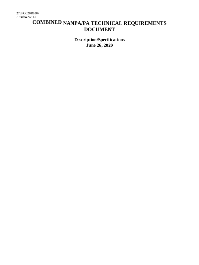 North American Numbering Plan Administrator: NANPA Doc Template | pdfFiller