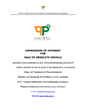 Fillable Online Expression of Interest (EoI) for Vehicle Hiring ...