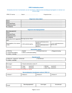 Invulbaar Online VRKI Intakedocument - Het CCV Faxnummer Email ...