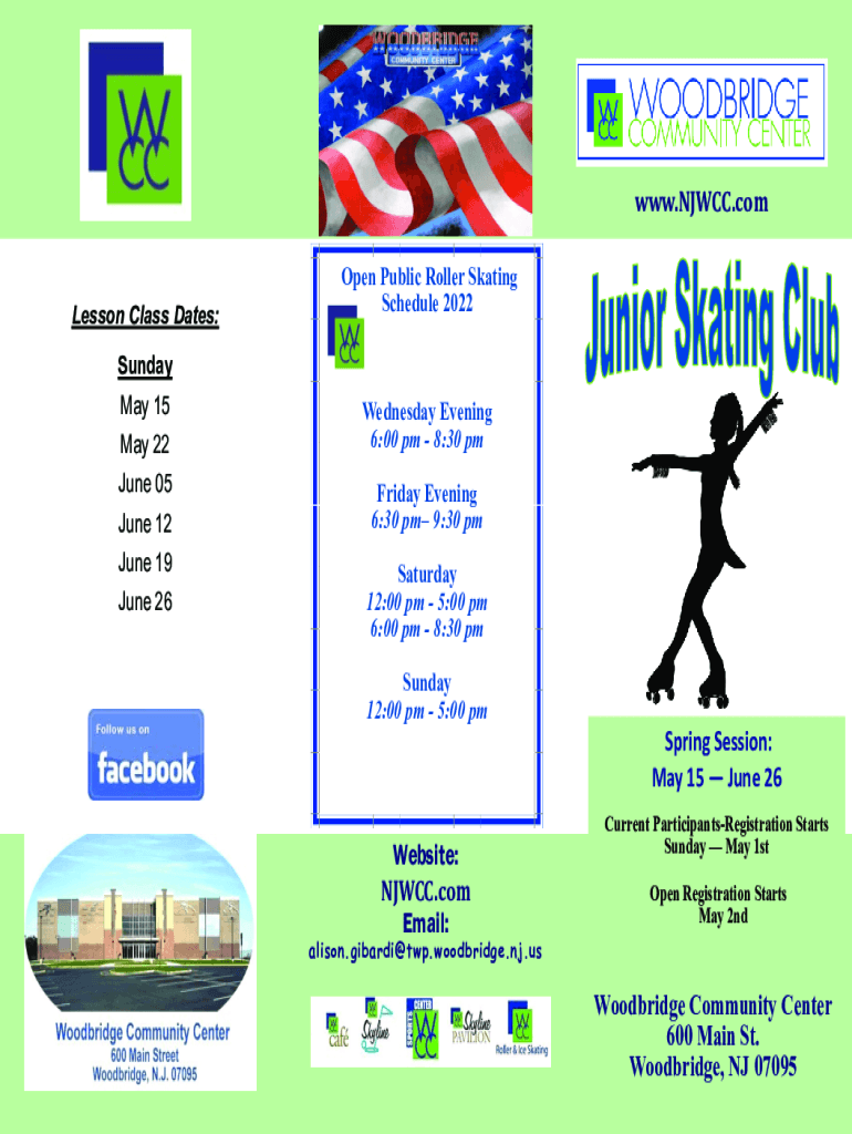 Fillable Online Pop Up Roller Rink at the JVC - Calgary Roller Skate ...