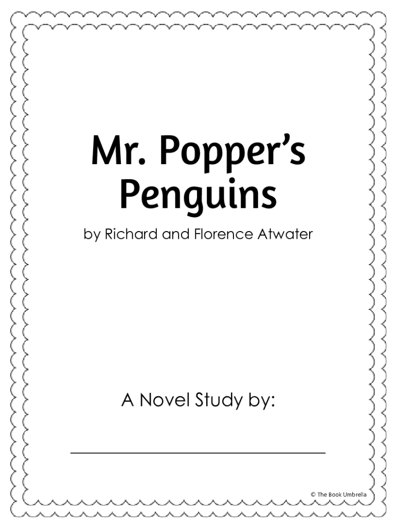 Fillable Online Mr Popper's Penguins Summary and Study Guide Fax Email ...