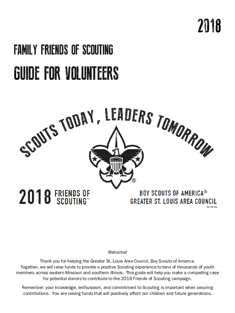 Fillable Online family friends of scouting - guide for volunteers Fax Email Print - pdfFiller
