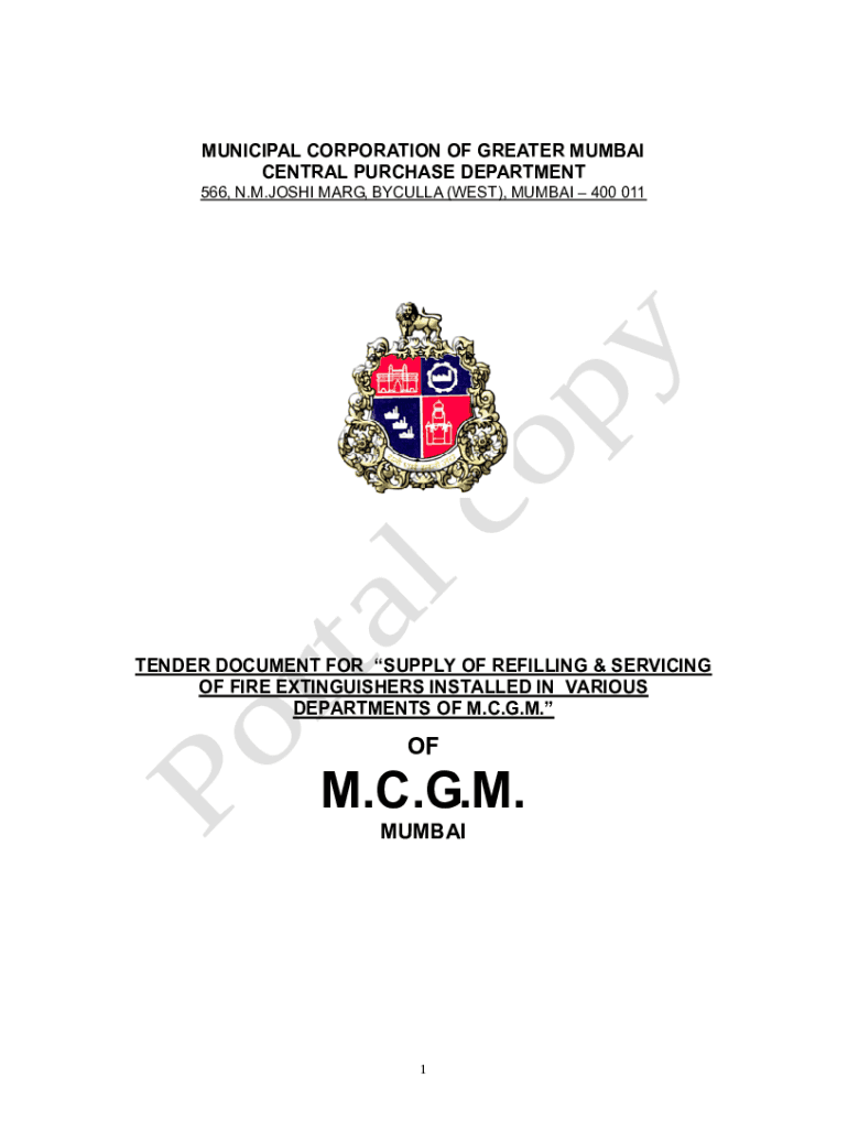 Fillable Online mandated to get registered with MCGM for e-tendering... Fax Email Print - pdfFiller