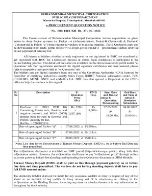 Fillable Online brihanmumbai municipal corporation - MCGM Fax Email ...
