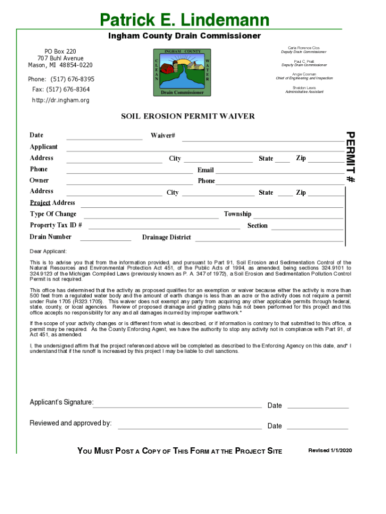Fillable Online Patrick E. Lindemann - Ingham County Fax Email Print ...