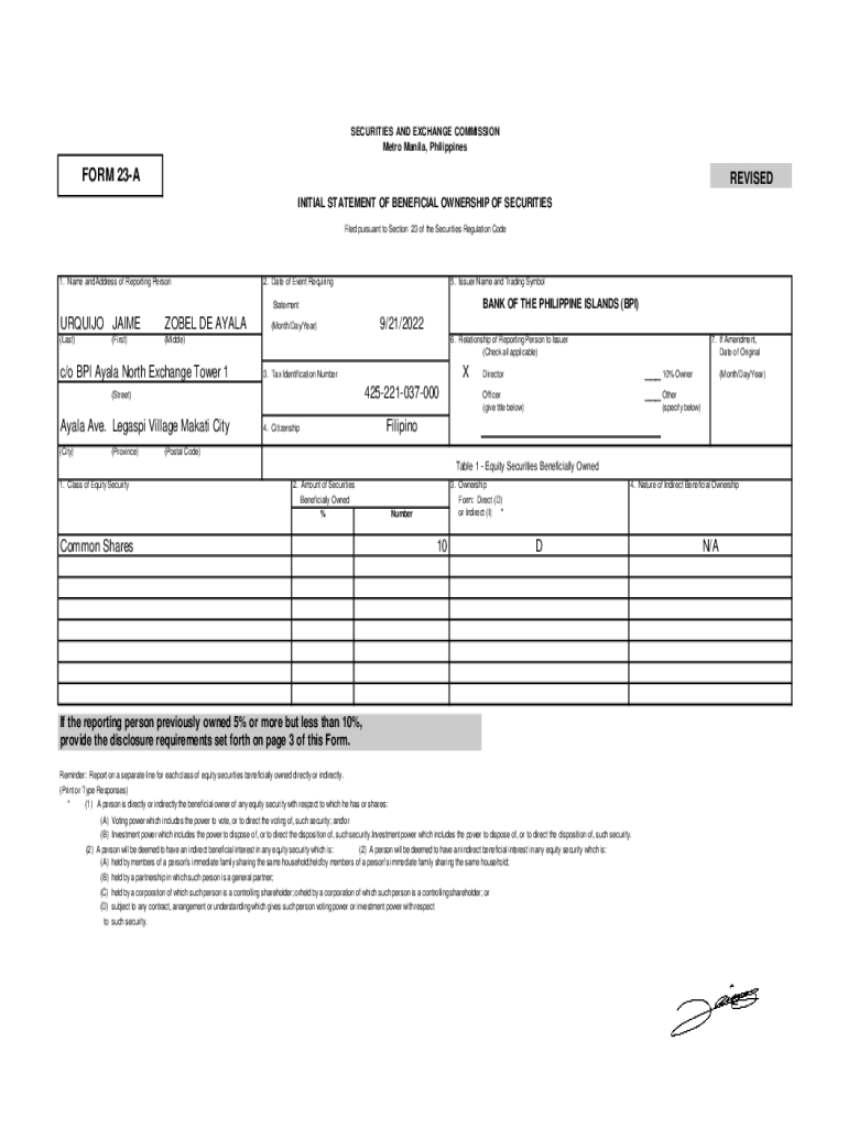 Fillable Online BANK OF THE PHILIPPINE ISLANDS (BPI) Fax Email Print ...