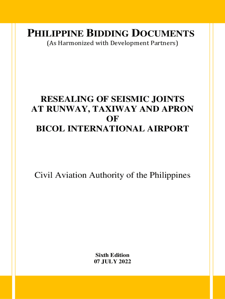 Fillable Online caap gov Philippines Govt Tender for RESEALING OF RUNWAY APRON AND ... Fax Email ...