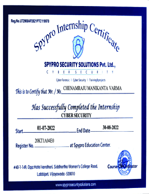 Fillable Online Cyber Security Professional Certificate Programs of ...