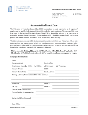 Fillable Online UNC-Chapel Hill Equal Opportunity and Compliance Office Fax Email Print - pdfFiller
