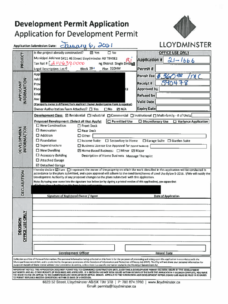 Fillable Online Letter of Approval Permit Application No.: 21-1666 Fax ...