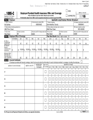 Fillable Online 1095 ACA Efile: How to Pass Test scenarios with AIR ...