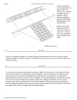 Fillable Online ADA Accessibility Survey Instructions: Curb Ramps Fax ...