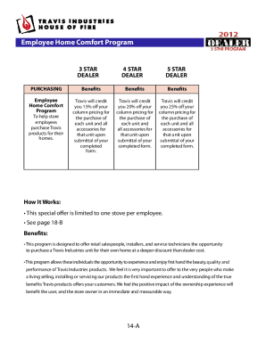 Fillable Online Employee Home Comfort Program Fax Email Print - pdfFiller
