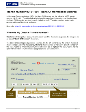 Fillable Online 000102181Transit and Routing Numbers for the Bank Of ...