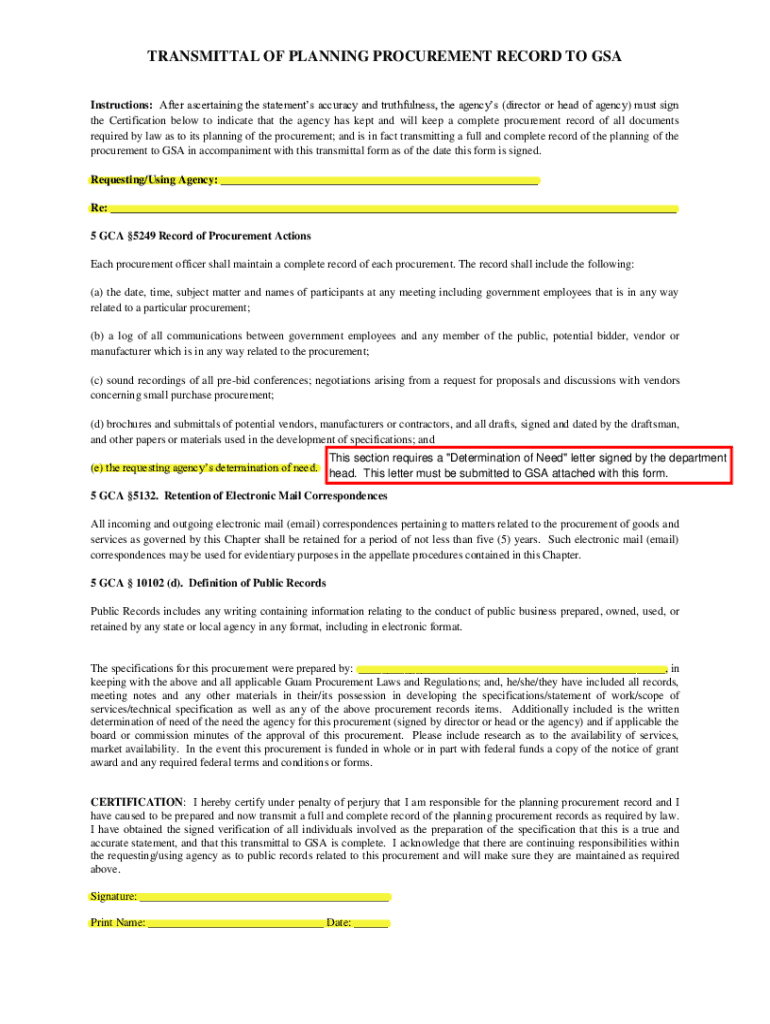 Fillable Online gsa doa guam general services administration ...
