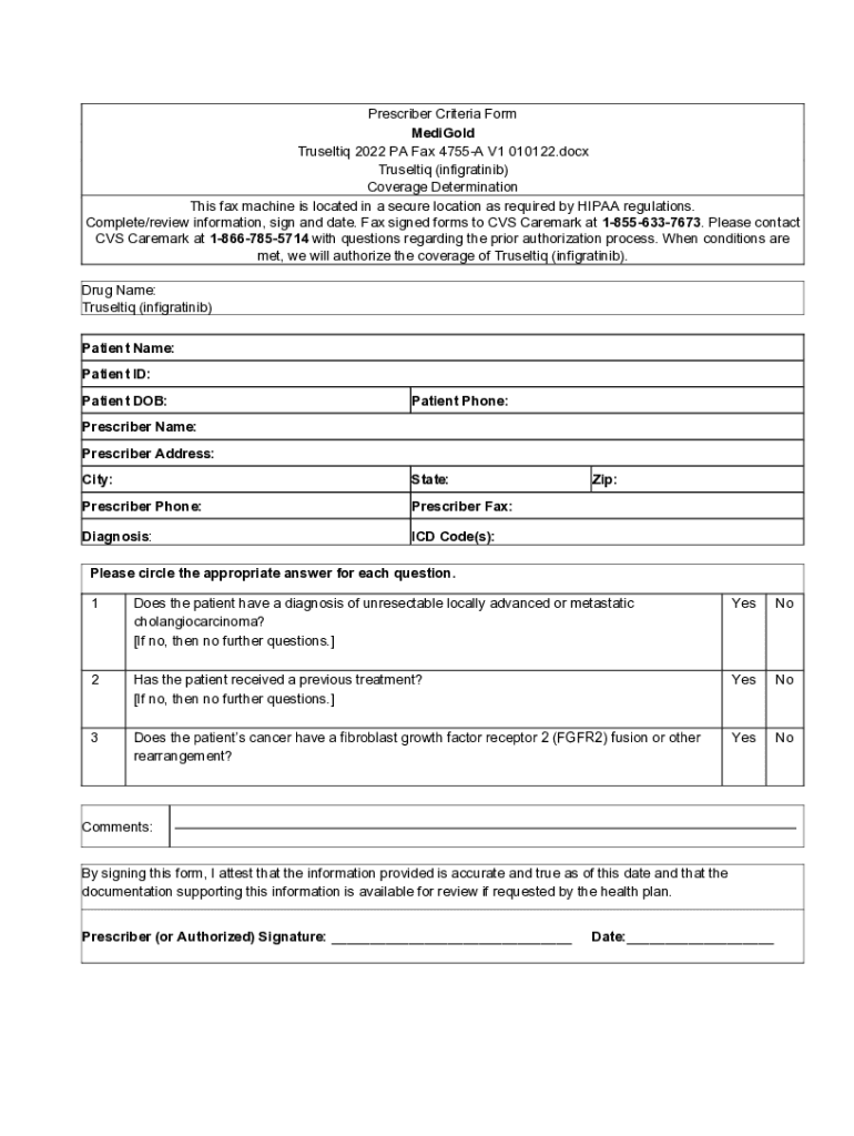 Fillable Online 2022 Prior Authorization Criteria For Non-Grandfathered ...