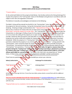 Fillable Online Initials indicate receipt of this page of the Listing Agreement ... Fax Email ...