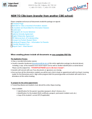 Fillable Online CBe-learn - Calgary Board of Education Fax Email Print ...