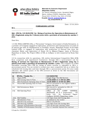 Fillable Online TENDER CJI-3630-P20 Fax Email Print - pdfFiller