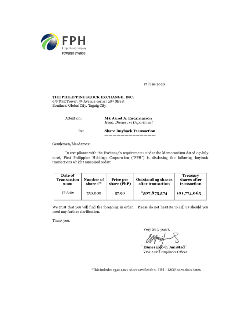 Fillable Online THE PHILIPPINE STOCK EXCHANGE, INC. 6/F PSE Tower ...