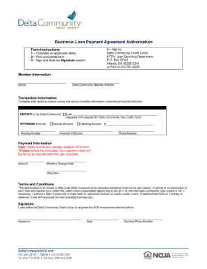 Fillable Online Loan Authorization Information Form Fax Email Print ...