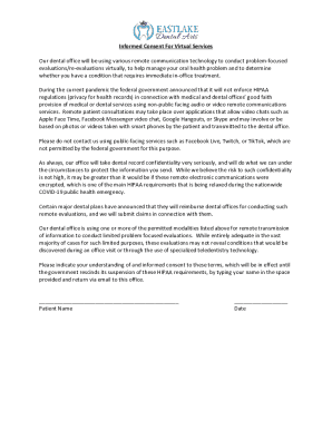 Fillable Online Informed Consent For Virtual Services (Eastlake).docx ...